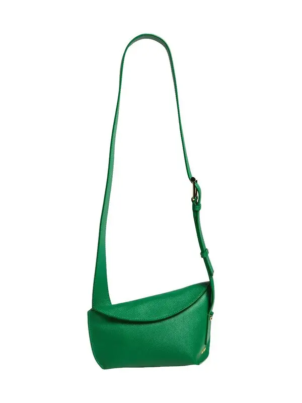 Alexander McQueen T-bar Leather Sling Bag - Viridian/ Gold