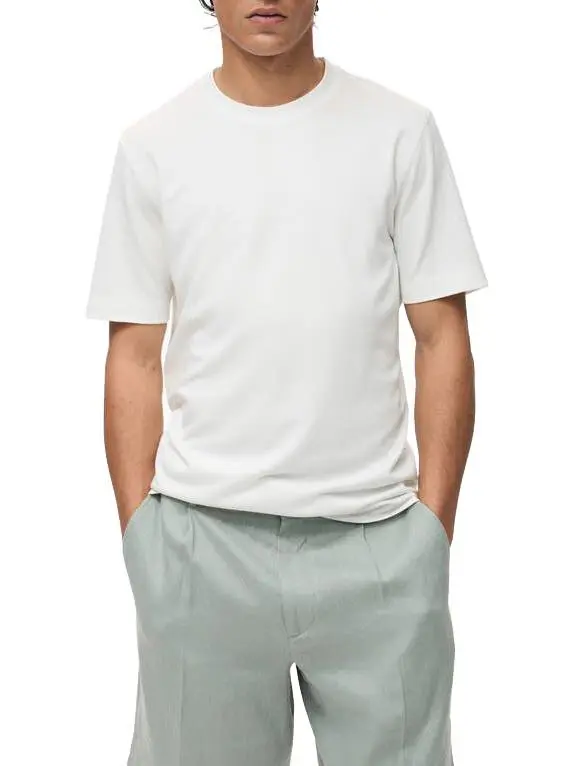 Mango Lyocell Blend T-shirt - White