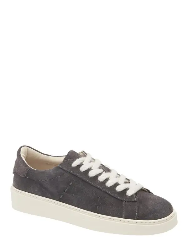 Eleventy Suede Low Top Sneakers - Carbon