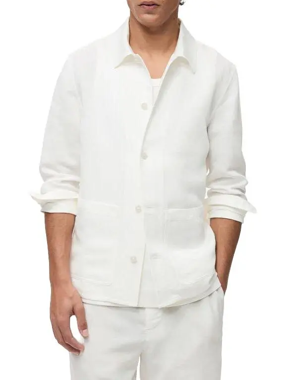 Mango Patch Pocket Button-up Shirt - White