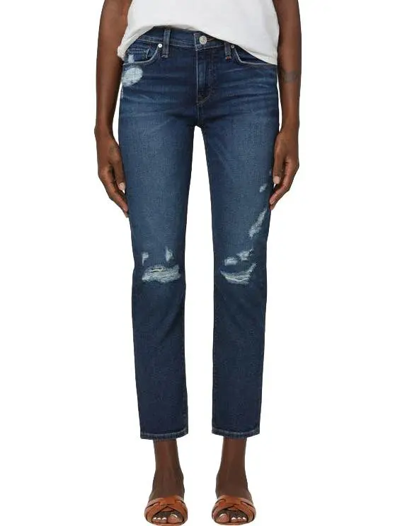Hudson Jeans Nico Mid-rise Straight Crop Jeans - Dive