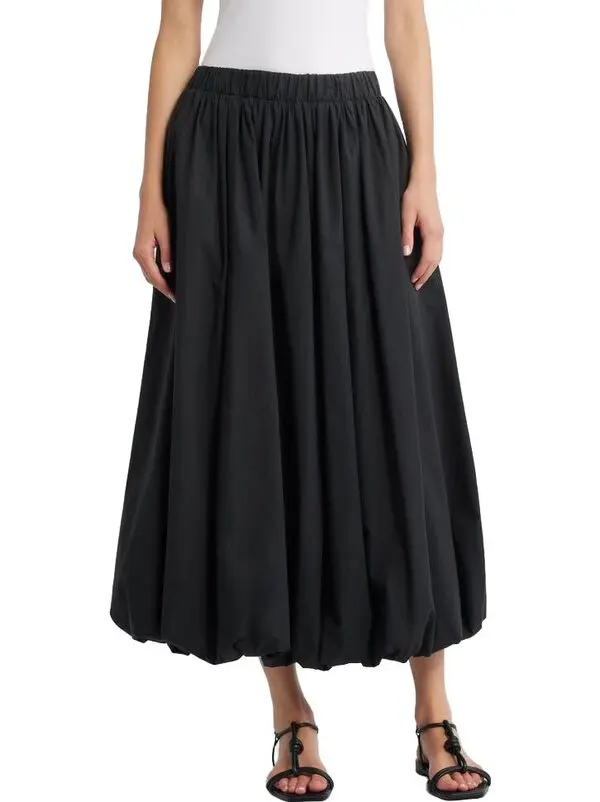 Rails Cala Cotton-blend Midi Skirt - Black