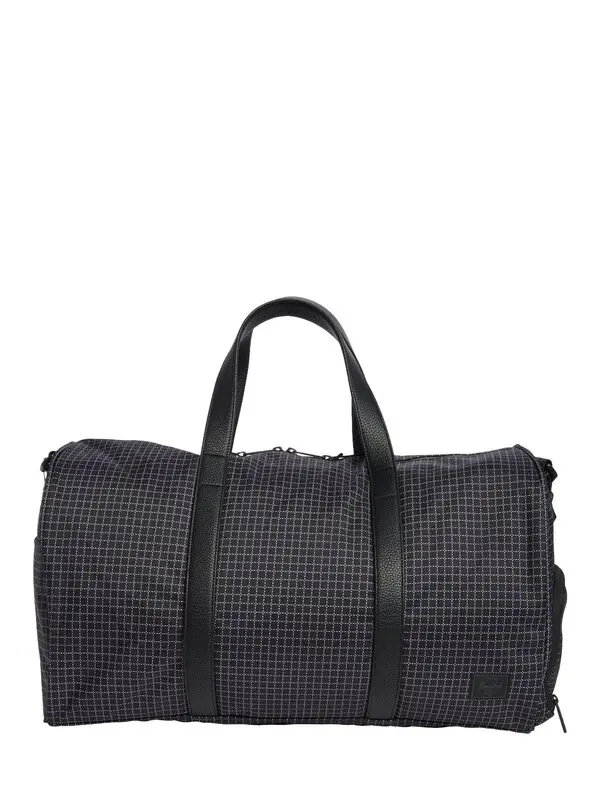 Herschel Supply Co. Novel Recycled Nylon Duffle Bag - Grid - Black