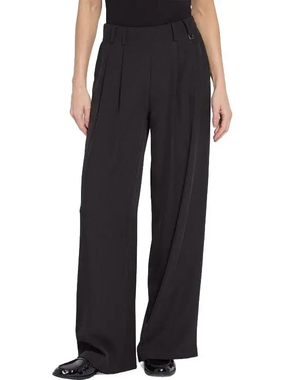 Lyssé Darcy Pleated Wide Leg Pants - Black