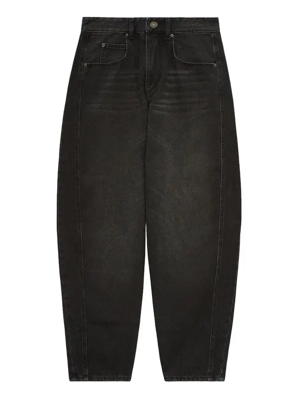 Isabel Marant Oriane Barrel Jeans - Black