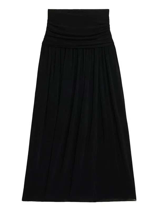 Isabel Marant Gwendy Long Jersey Skirt - Black