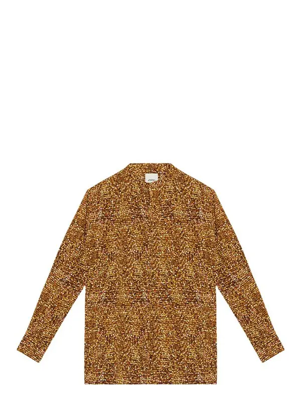 Isabel Marant Sima Printed Blouse - Ochre