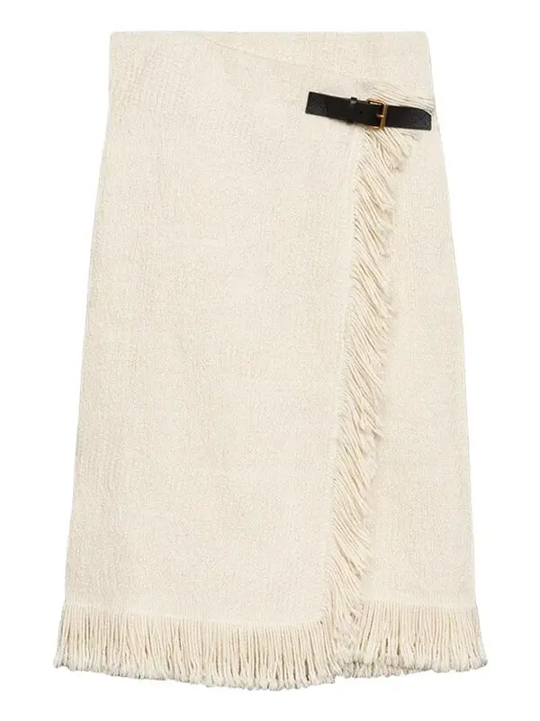 Isabel Marant Galla Wrap Skirt - Ecru