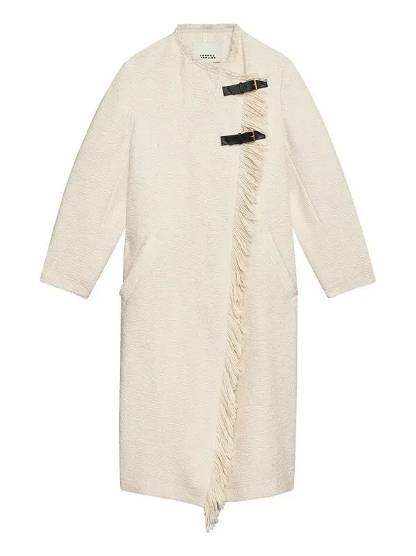 Isabel Marant Gameia Cotton And Linen Coat - Ecru