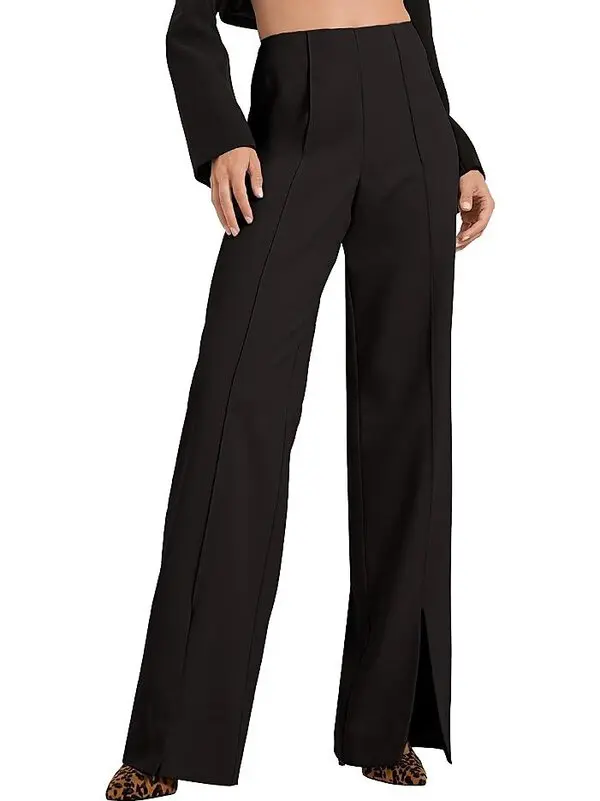 AS By DF Felice Straight Leg Trousers - Black
