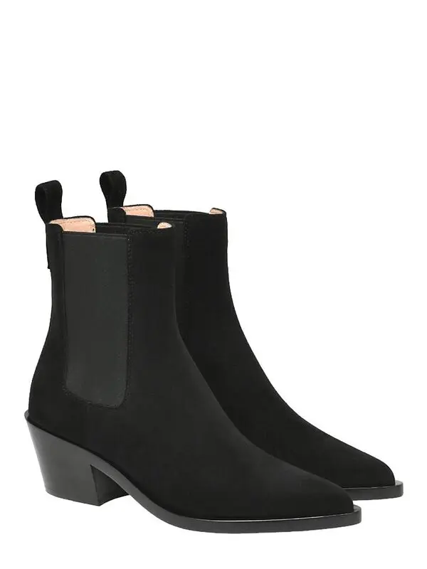 GIANVITO ROSSI Wylie Booties - Black Suede