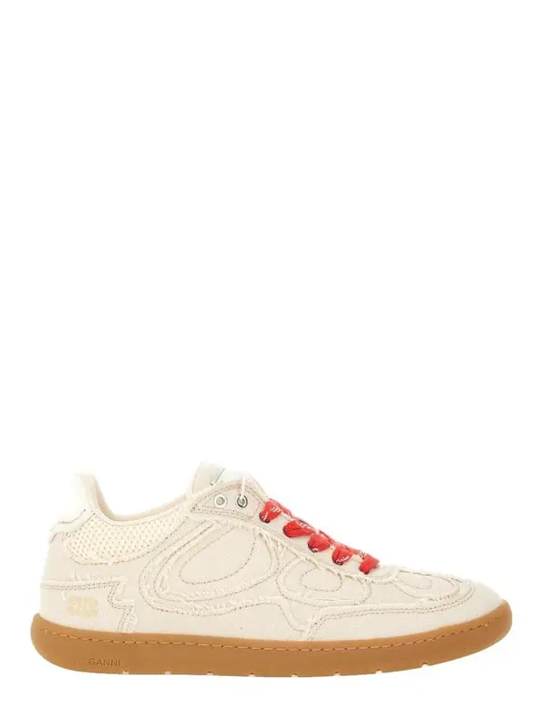 GANNI 08 Canvas Sneakers - White