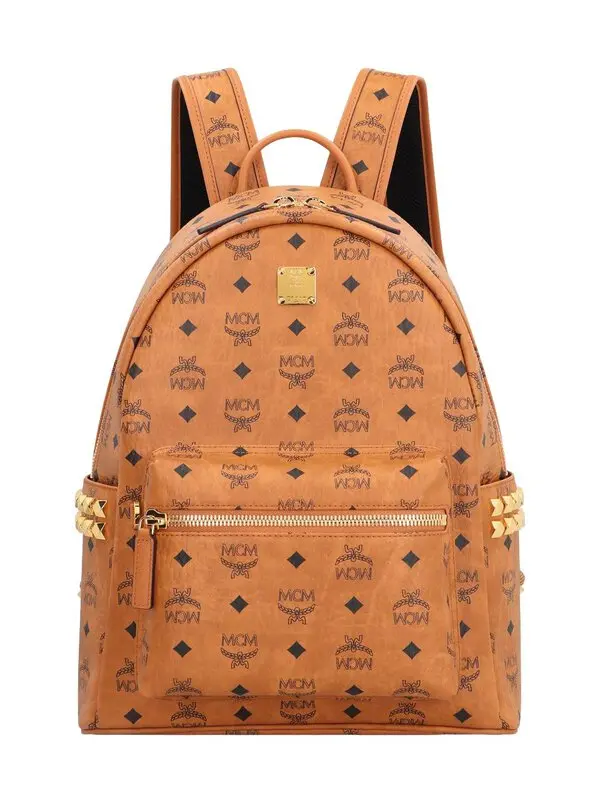 Mcm Visetos Stark Side Studs Backpack - Brown