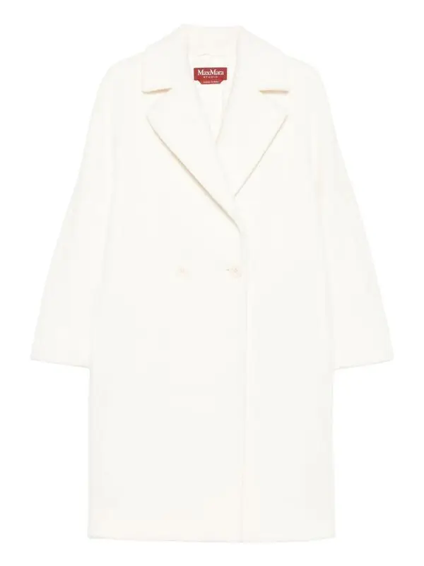 Max Mara Double-breasted Coat - White