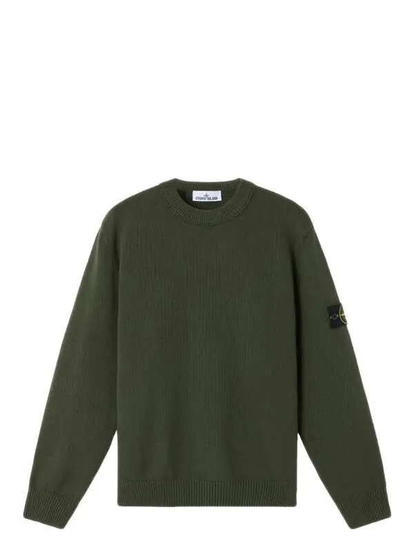 Stone Island Knit Crew Neck Sweater - Green