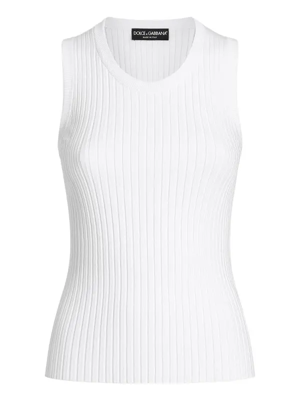 Dolce & Gabbana Viscose Tank Top - White