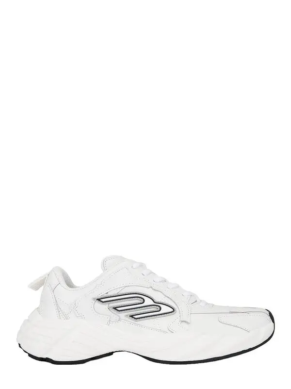 Balenciaga Monday Sneaker - White  Black  & Grey