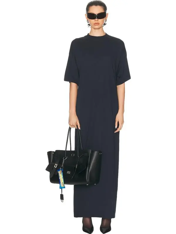Balenciaga Cocoon Maxi Dress - Faded Black