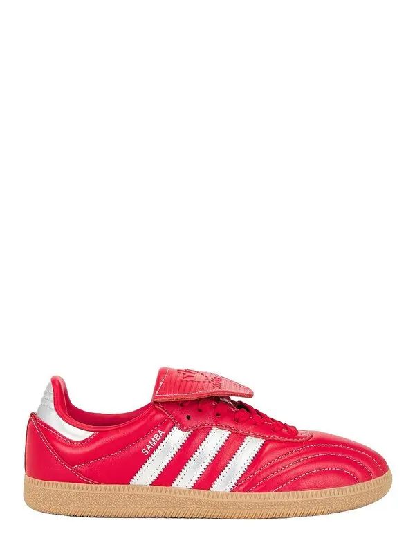 Adidas Originals By Alexander Wang Samba Lt Sneaker - Better Scarlet & Silver Metallic