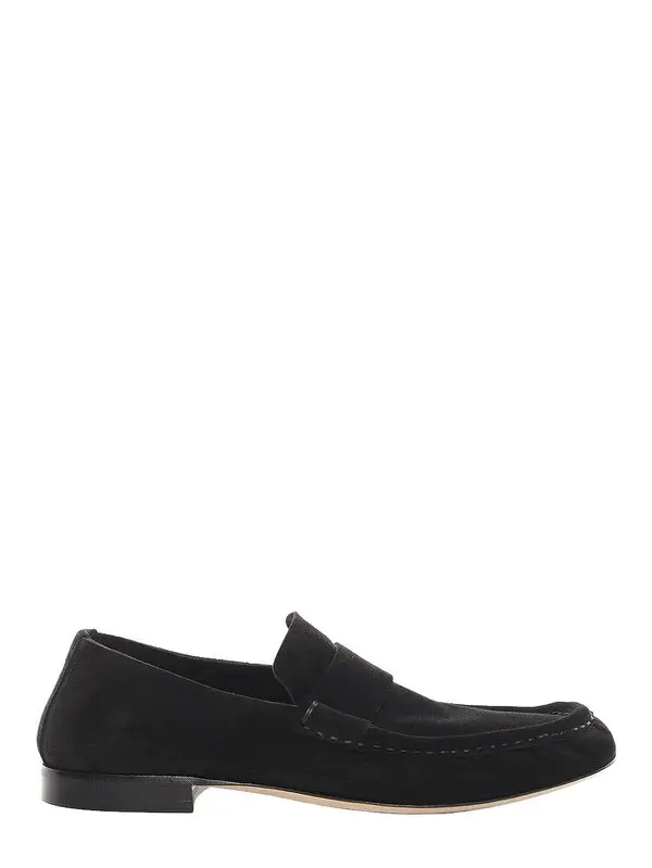 THE ROW Soft Mocassin - Black