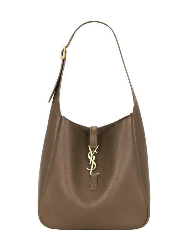 Saint Laurent Small Le 5 A 7 Supple Shoulder Bag - New Pecan Brown