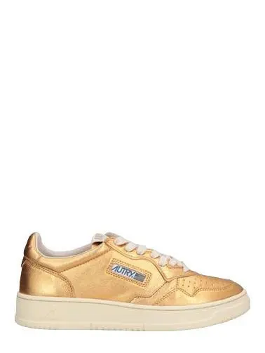 AUTRY Leather Low-top Sneakers - Gold