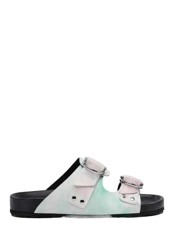 Pierre Hardy Beach Rider Tie-dye Sandals - Green