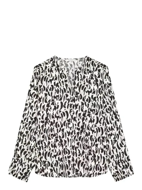 Marc O'polo Animal-print Button-up Blouse - White