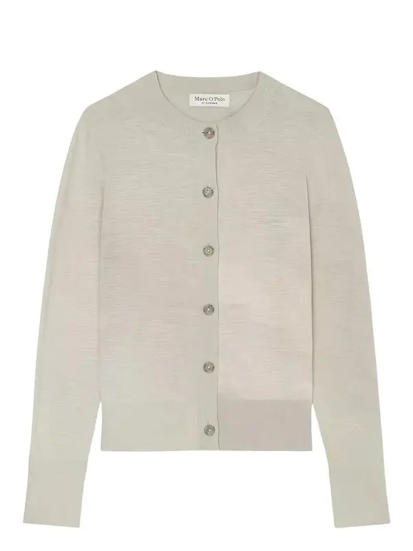 Marc O'polo Button-up Knitted Cardigan - Neutrals