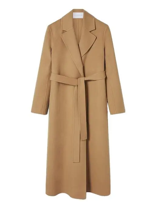 Stella McCartney Double-faced Belted Wool Coat - Neutral