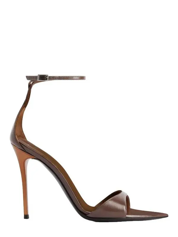 GIUSEPPE ZANOTTI Intriigo 105 Leather Sandals - Brown
