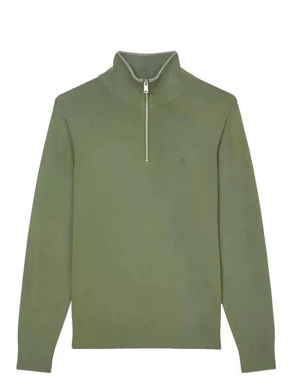 Marc O'polo Zip-neck Sweater - Green
