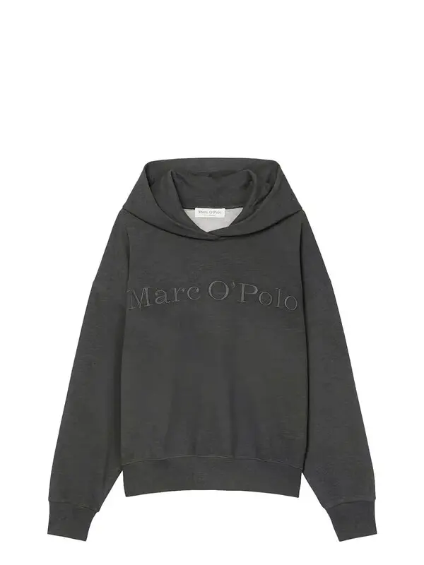 Marc O'polo Logo-embroidered Hoodie - Grey