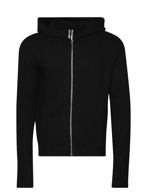 Rick Owens Zipped Hoodie - Black