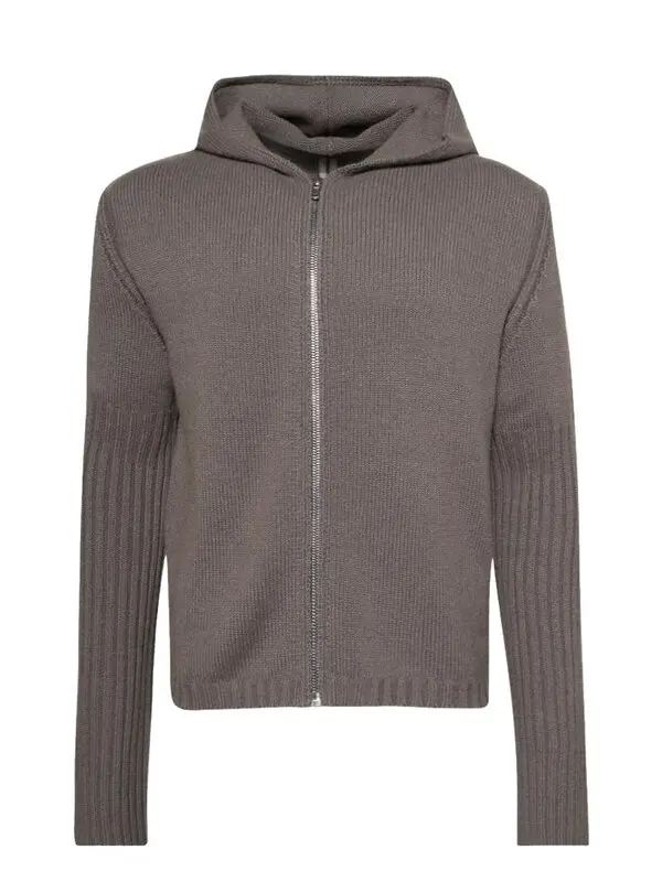 Rick Owens Zipped Hoodie - Brown