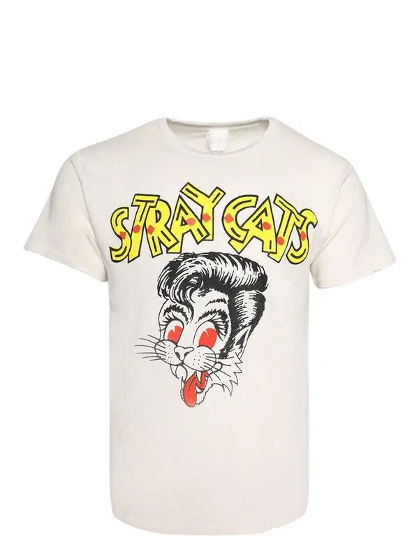 MadeWorn The Stray Cats Tee Vintage - White