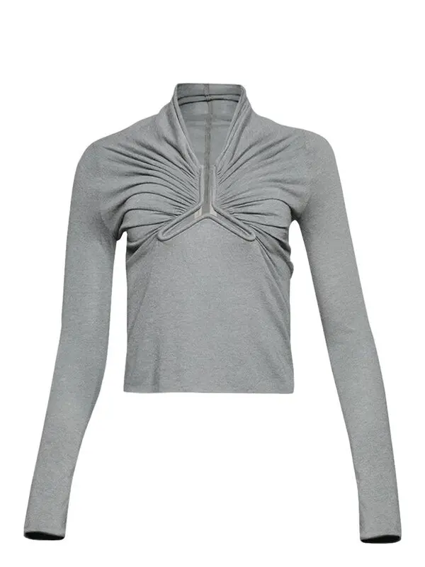 Rick Owens Allanah Long Sleeve Tee - Blue