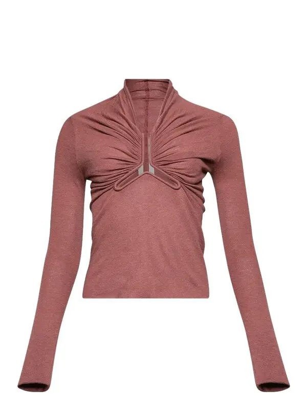 Rick Owens Allanah Long Sleeve Tee - Red