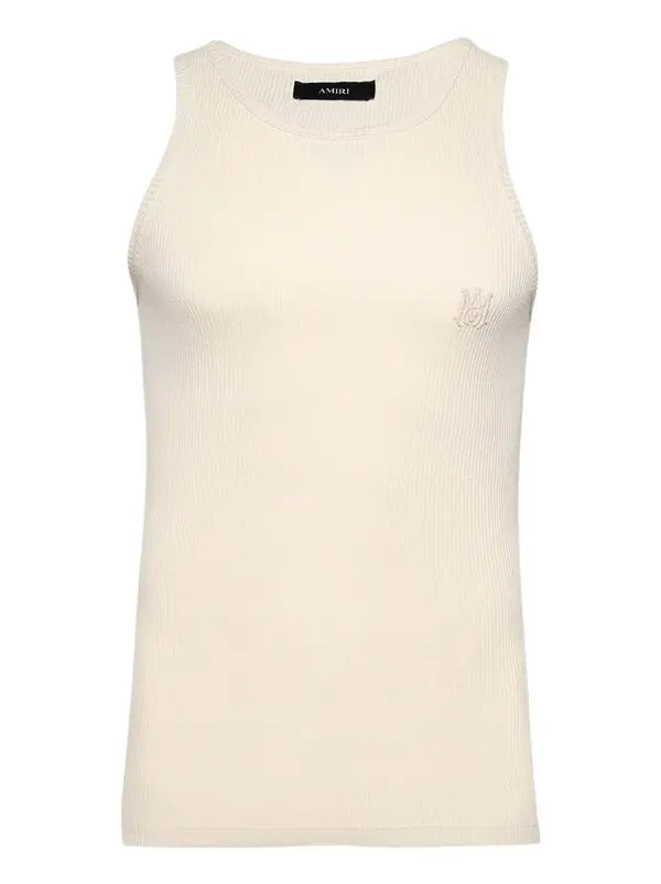 Amiri Tonal Tank - Cream