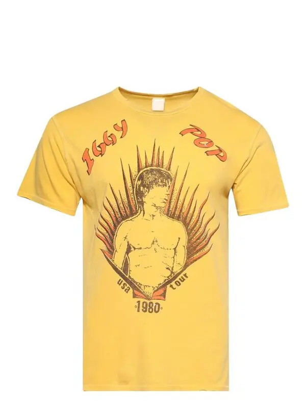 MadeWorn Iggy Pop Tee Lemon - Yellow