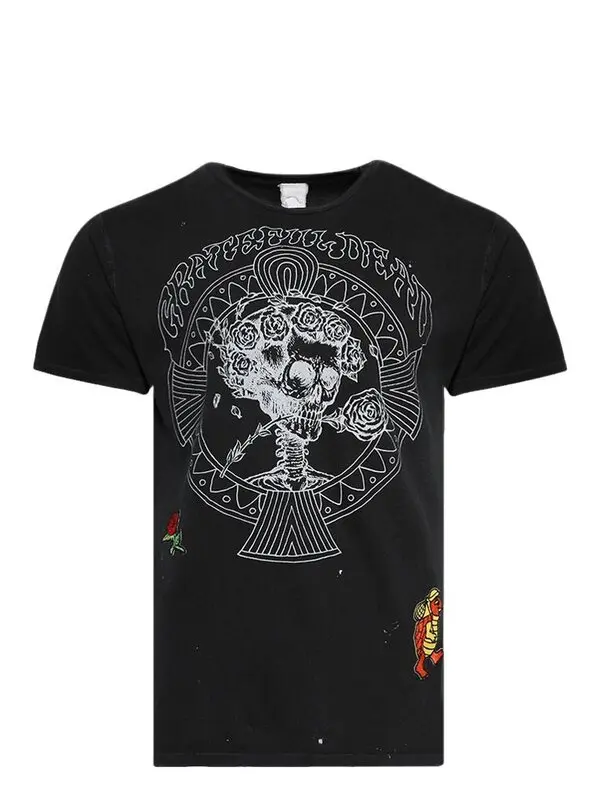 MadeWorn Grateful Dead Patched Tee Coal - Black