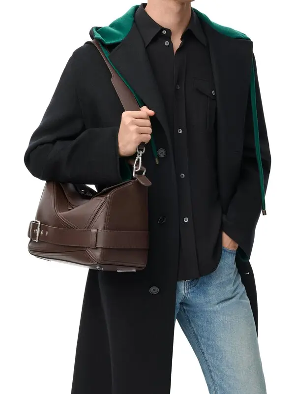 Loewe Puzzle Biker Bag - Dark Chestnut