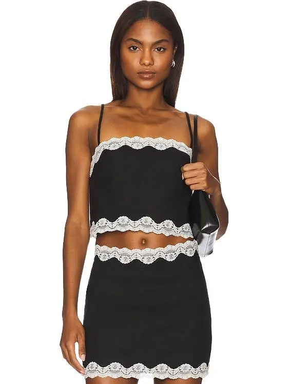 LOVERS AND FRIENDS Georgina Top - Black