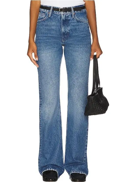 MOTHER The Chomp Heel Chew Jeans - Blue