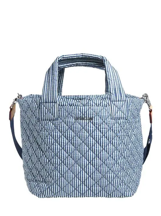 Mz Wallace Small Metro Deluxe Quilted Tote - Seersucker