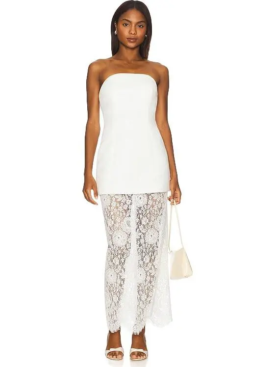 LOVERS AND FRIENDS Serena Midi Dress - White