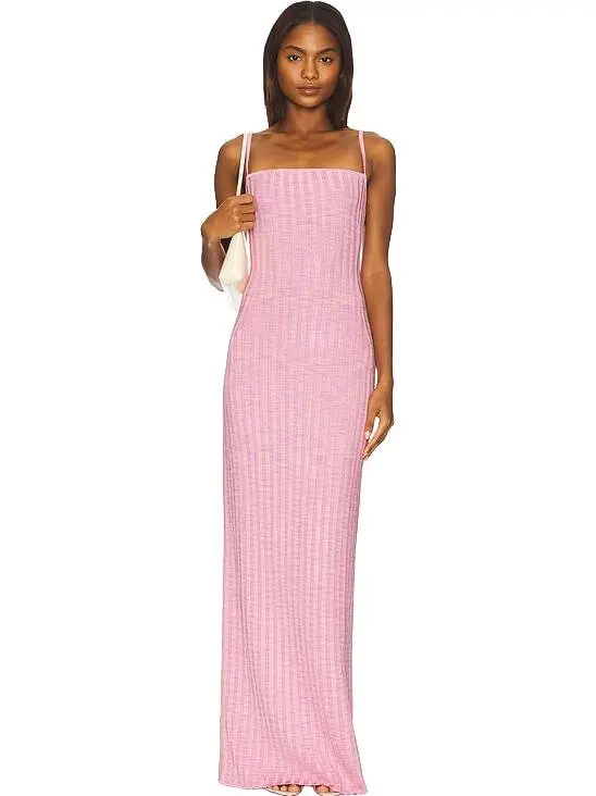 LOVERS AND FRIENDS Talvi Maxi Dress - Pink Space Dye