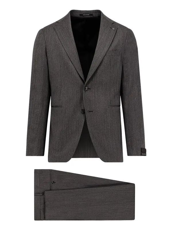 Tagliatore Singlebreasted Virgin Wool Suit - Grey