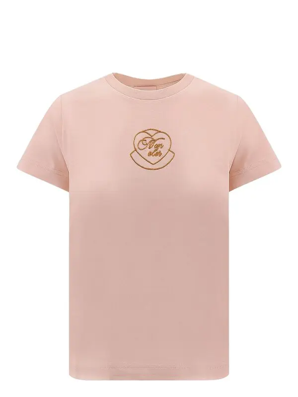 Moncler Biologic Cotton T-shirt - Pink
