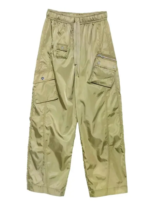GANNI Tapered Cargo Pants - Green